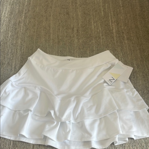 Zella | Bottoms | Elegant White Ruffle Skirt | Poshmark